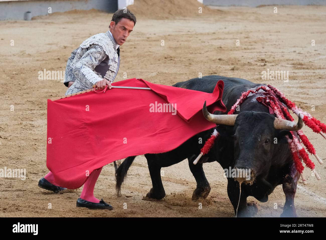 the bullfighter Paco Ramos during the bullfight of Corrida de Toros in ...