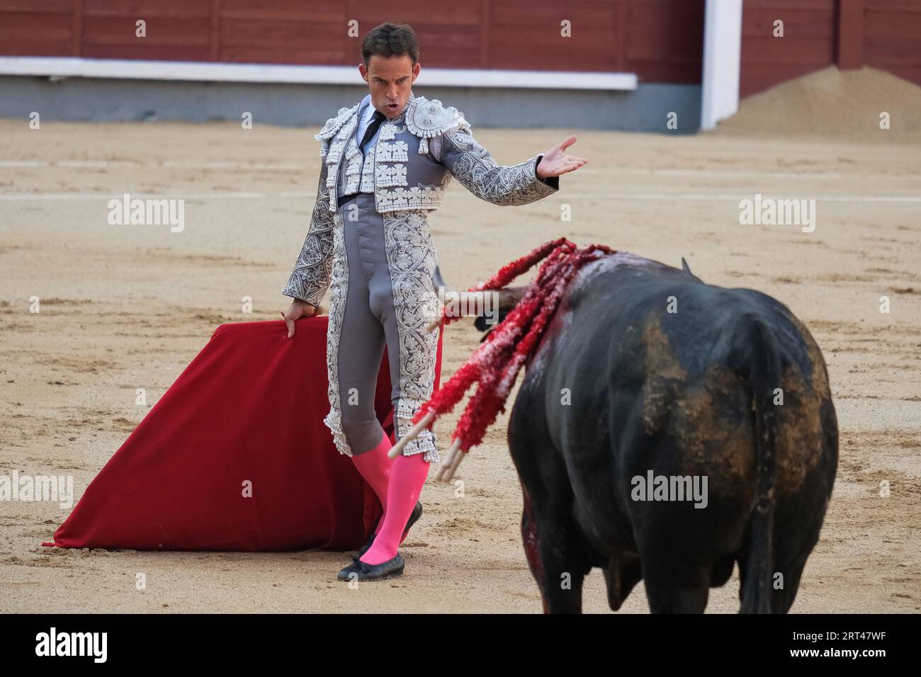 the bullfighter Paco Ramos during the bullfight of Corrida de Toros in ...