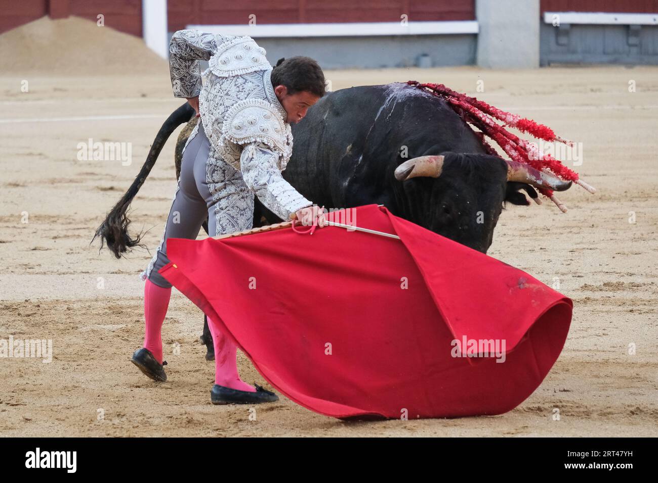 the bullfighter Paco Ramos during the bullfight of Corrida de Toros in ...