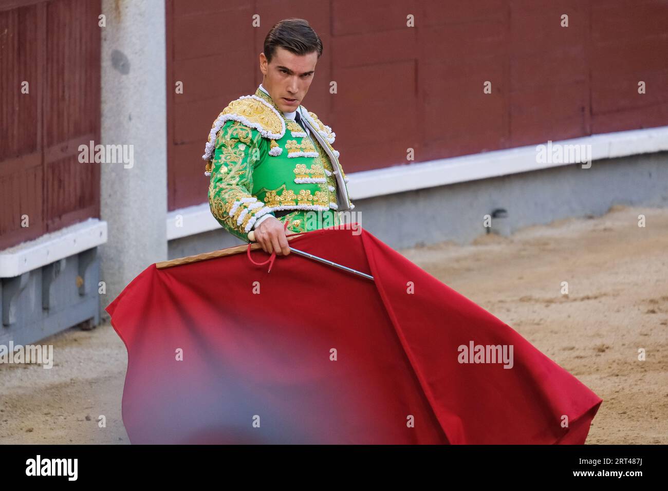 the bullfighter Luis Gerpe during the bullfight of Corrida de Toros in ...