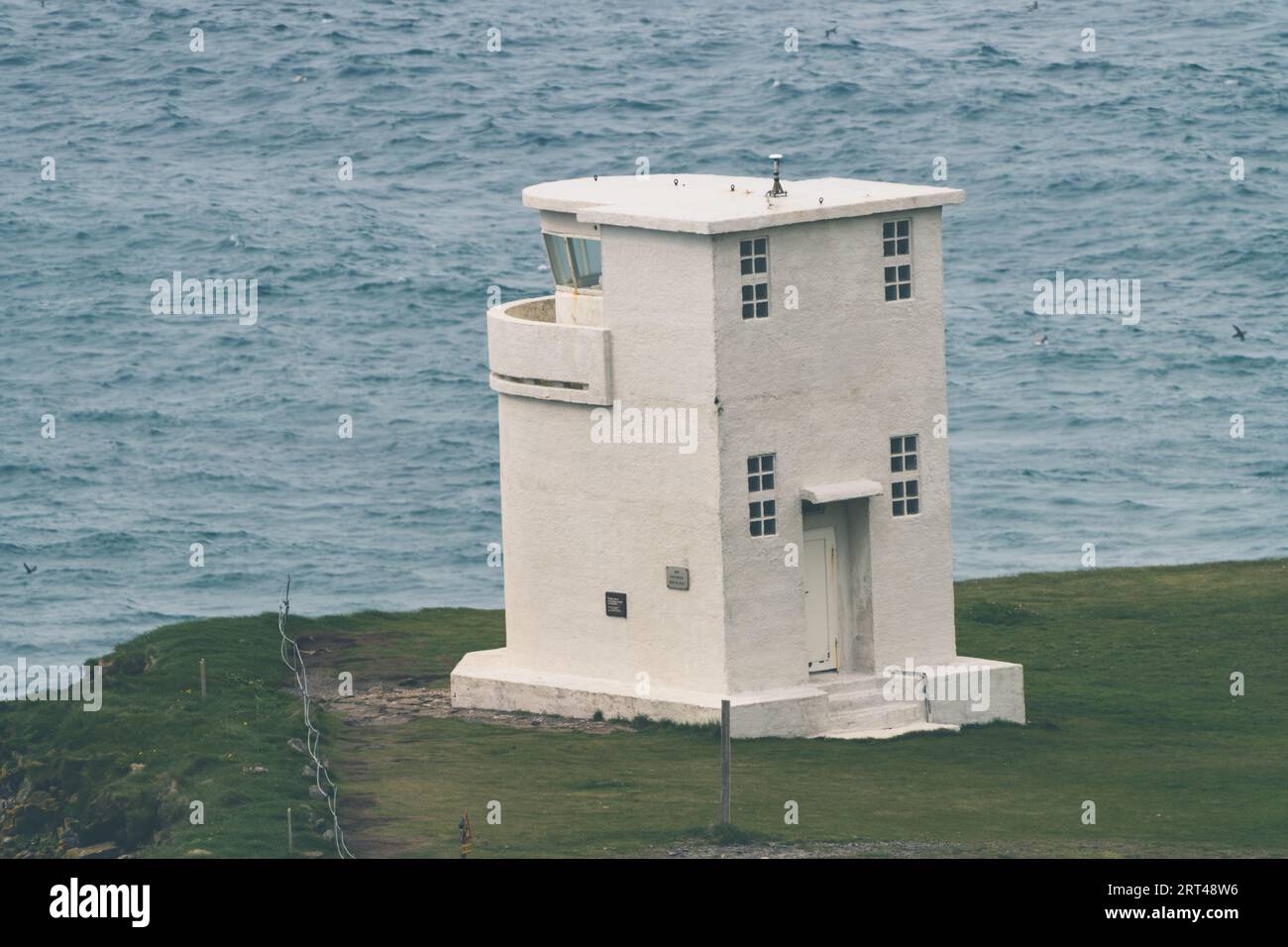 Bjargtangaviti Lighthouse, also known as bjargtangar lighthouse, marks the westernmost point of ...