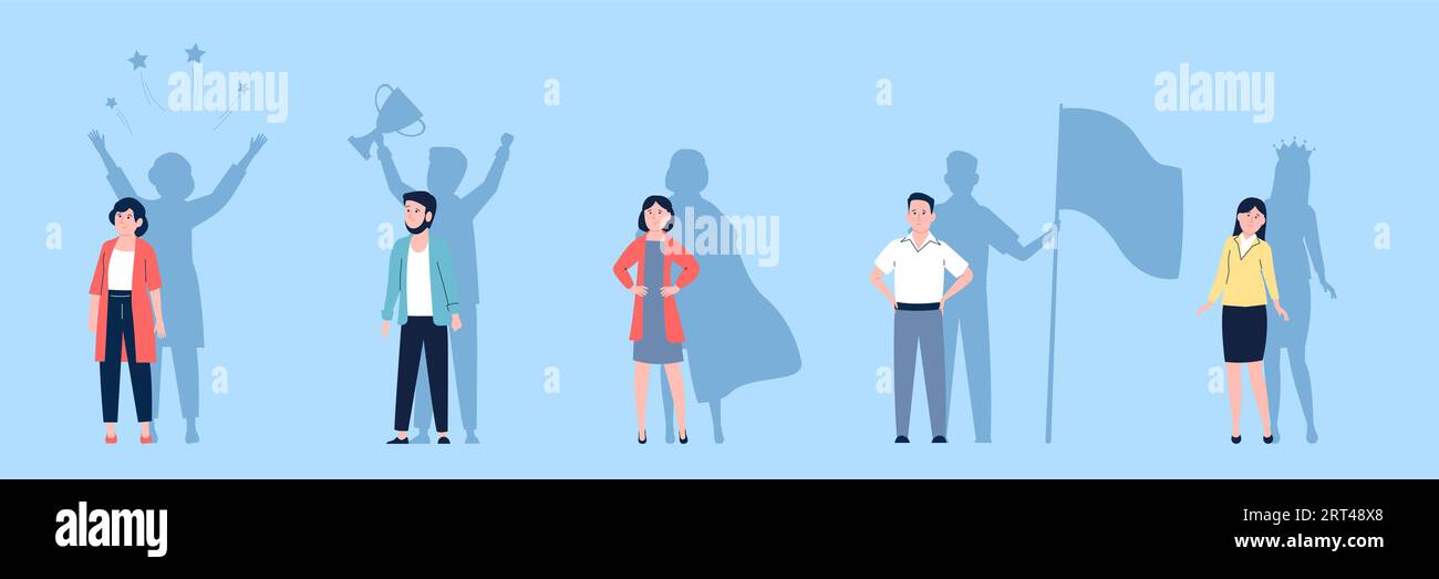 Motivation leader. Confidence and bravery fearless female and male ...