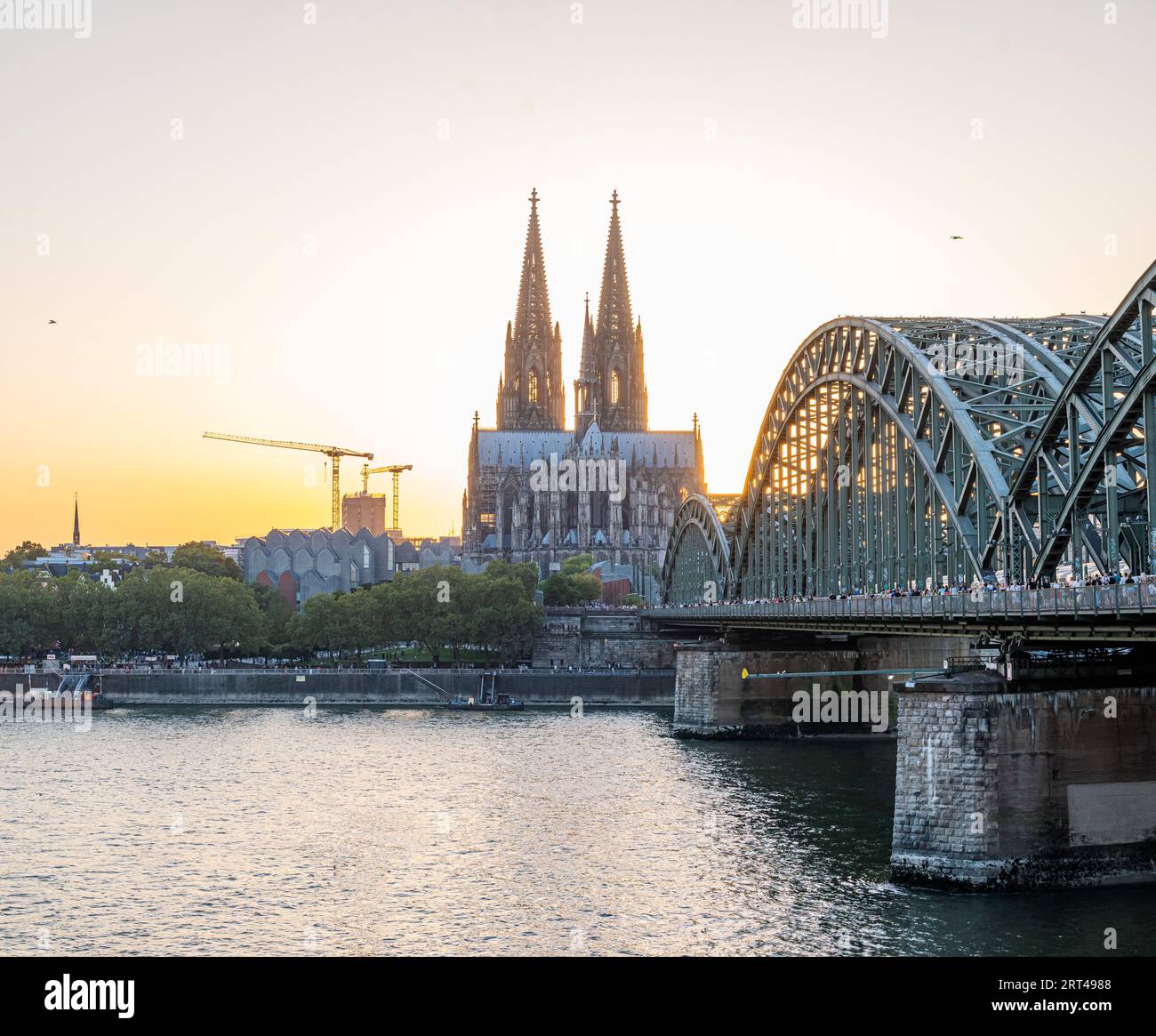 Hohenzollernbruke and Kolner Dom, Koln, Germany Stock Photo - Alamy