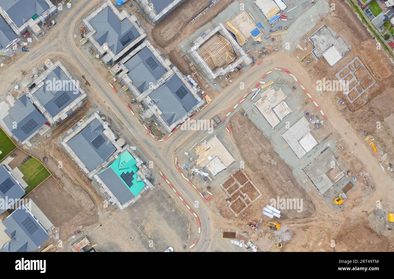 New housing development building houses for increased demand in rural ...