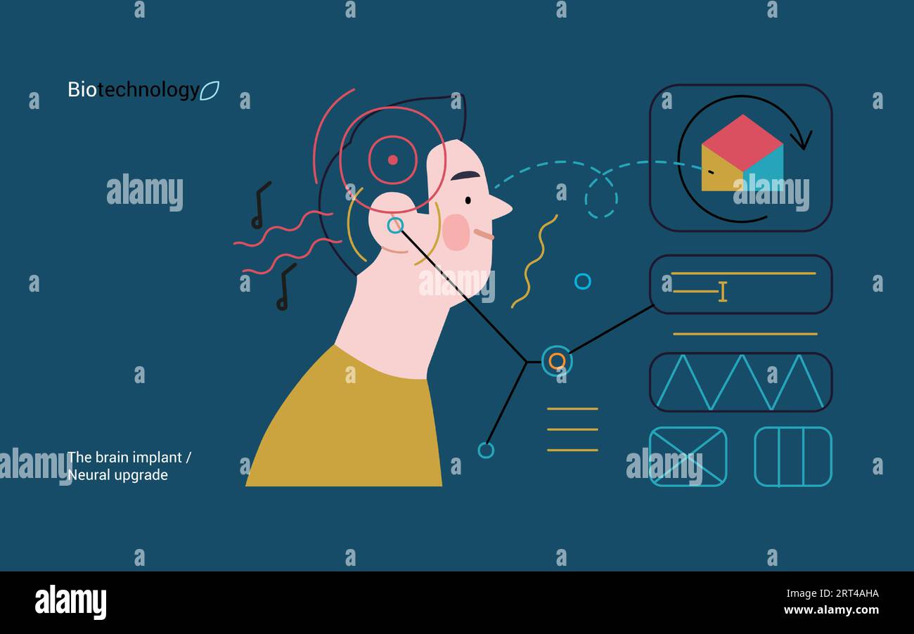 Neuroengineering Stock Vector Images - Alamy