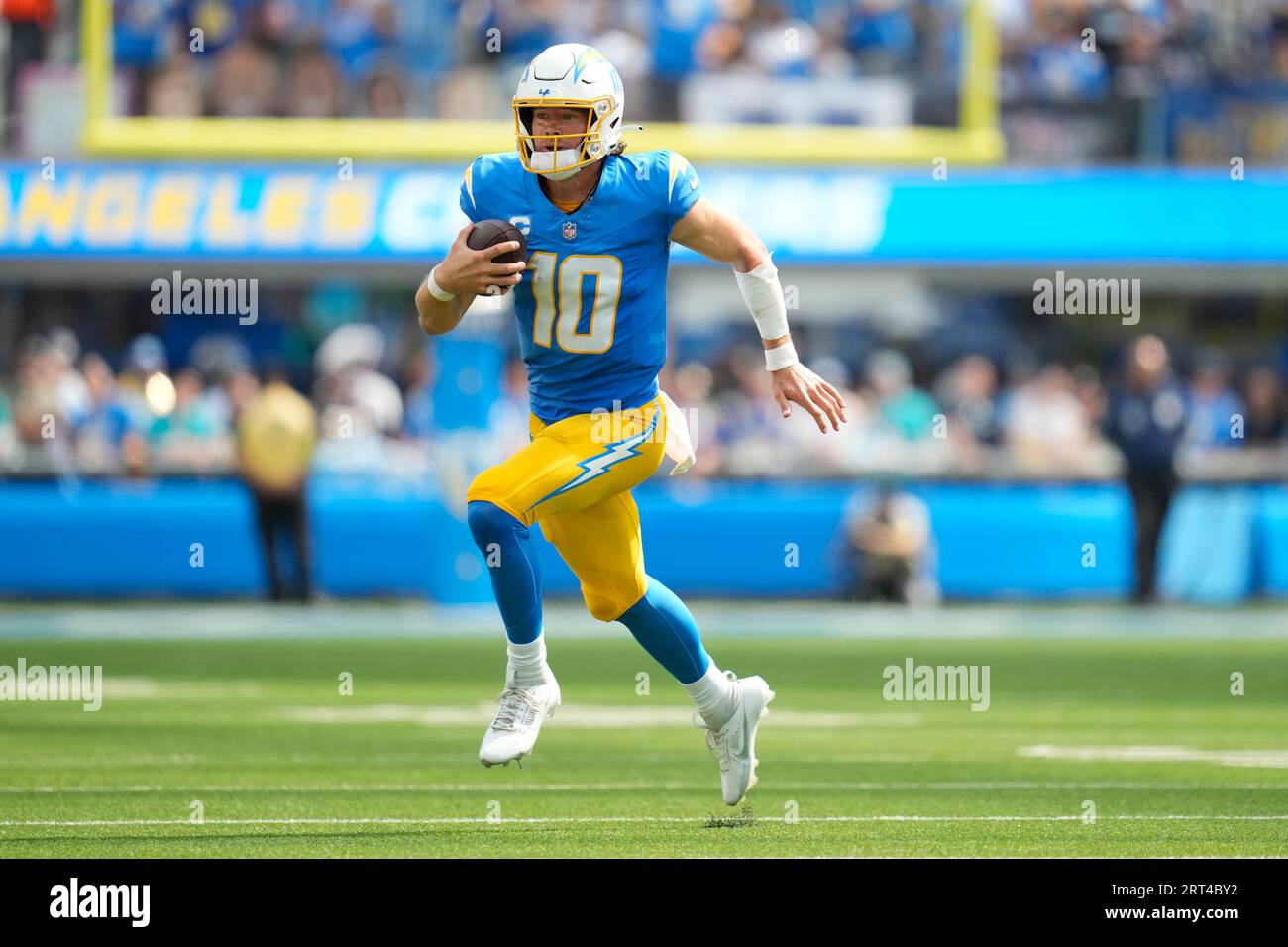 during the first half of an NFL football game Sunday, Sept. 10, 2023 ...
