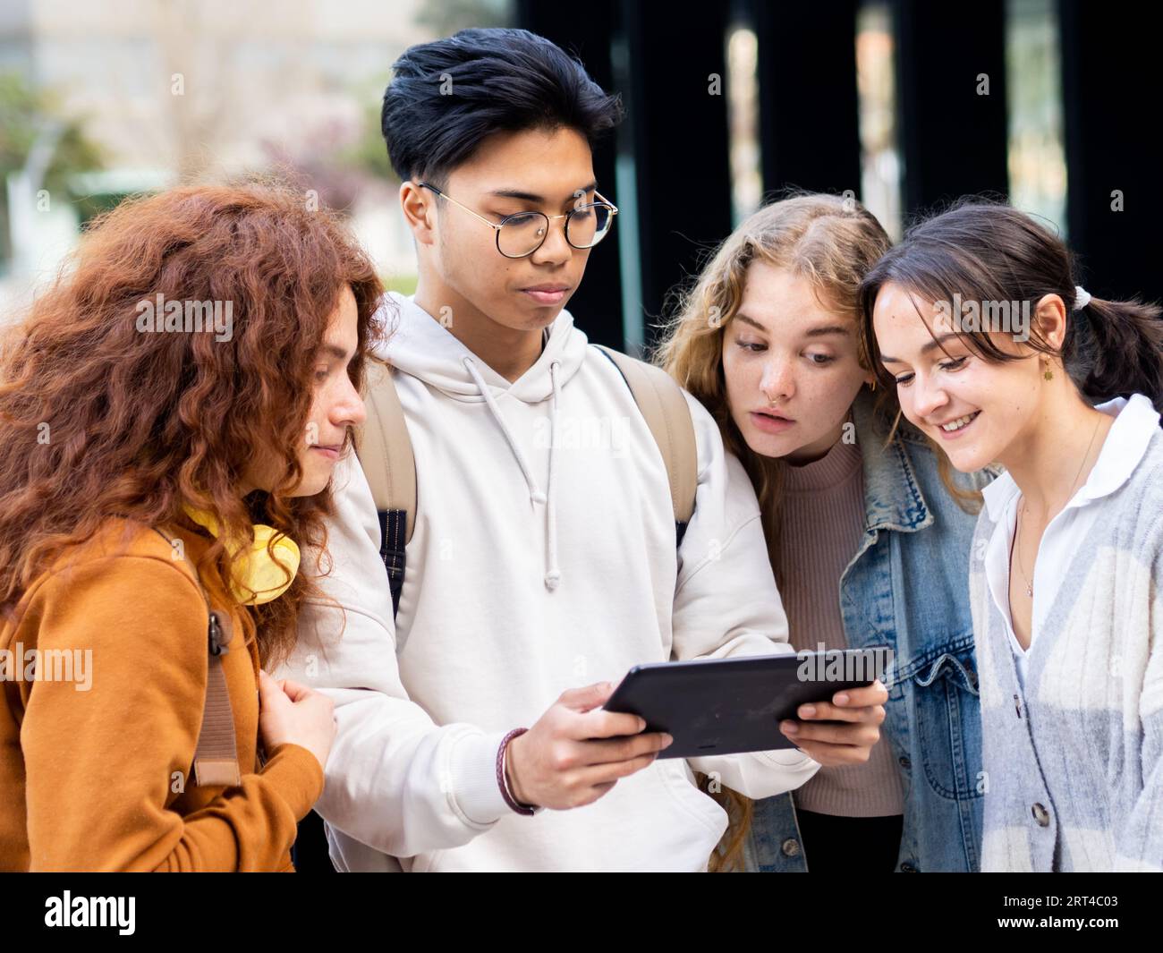 College students working in teams hi-res stock photography and images ...