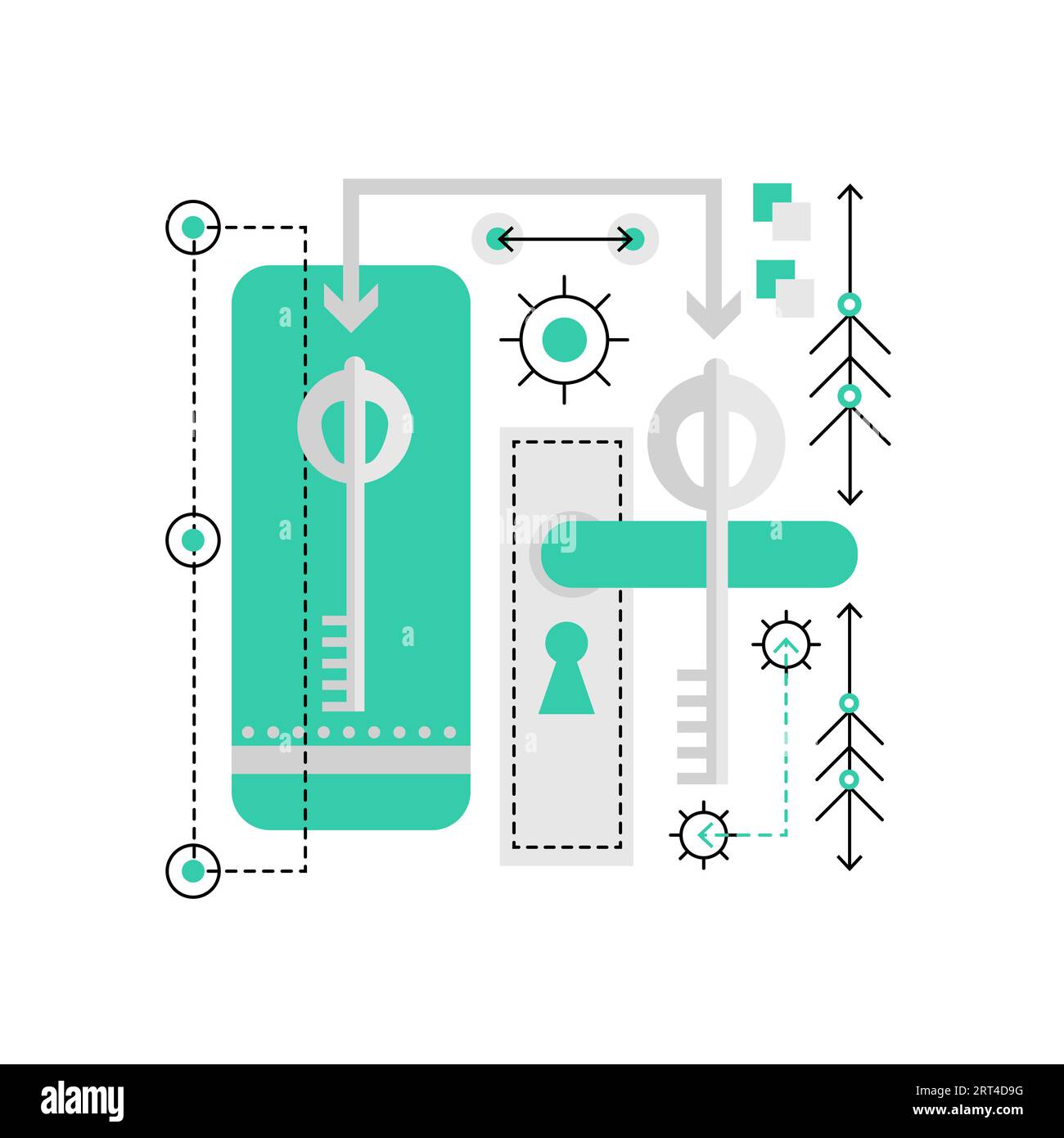 Hotel keylock card. Locked door access, smart card door lock system ...
