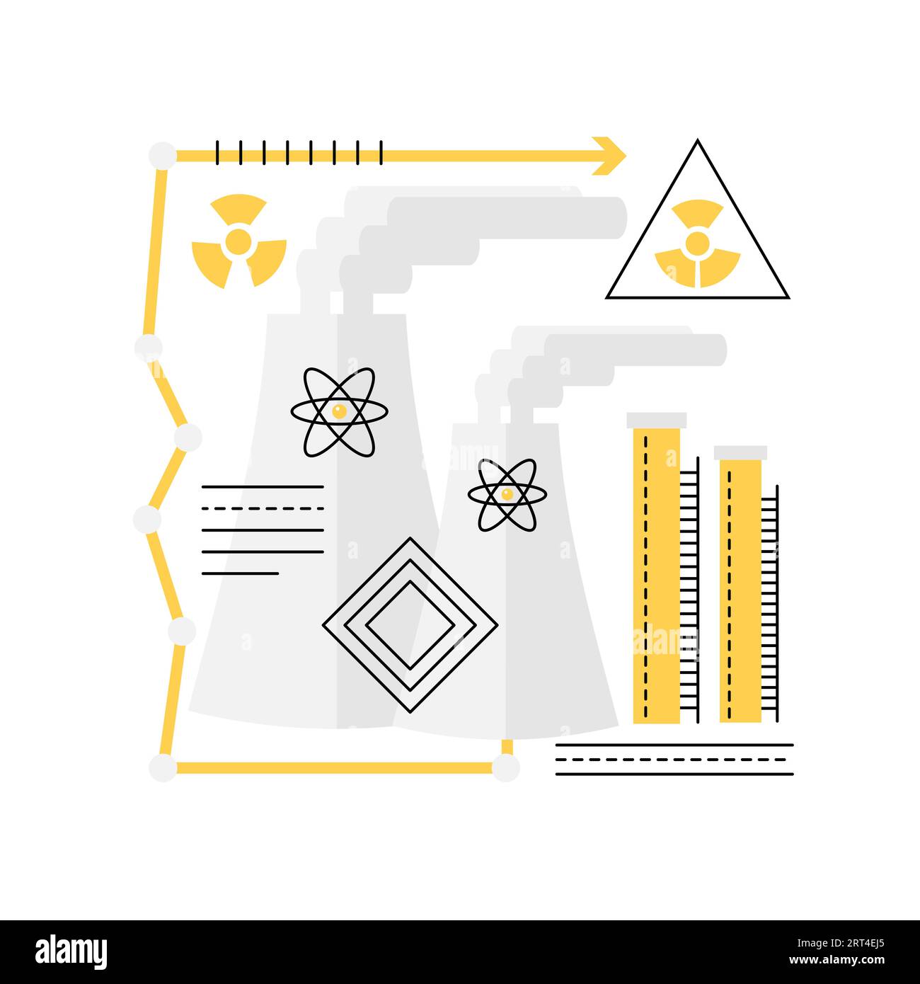 Nuclear power station. Powerful plant. genetics biochemistry, nuclear ...