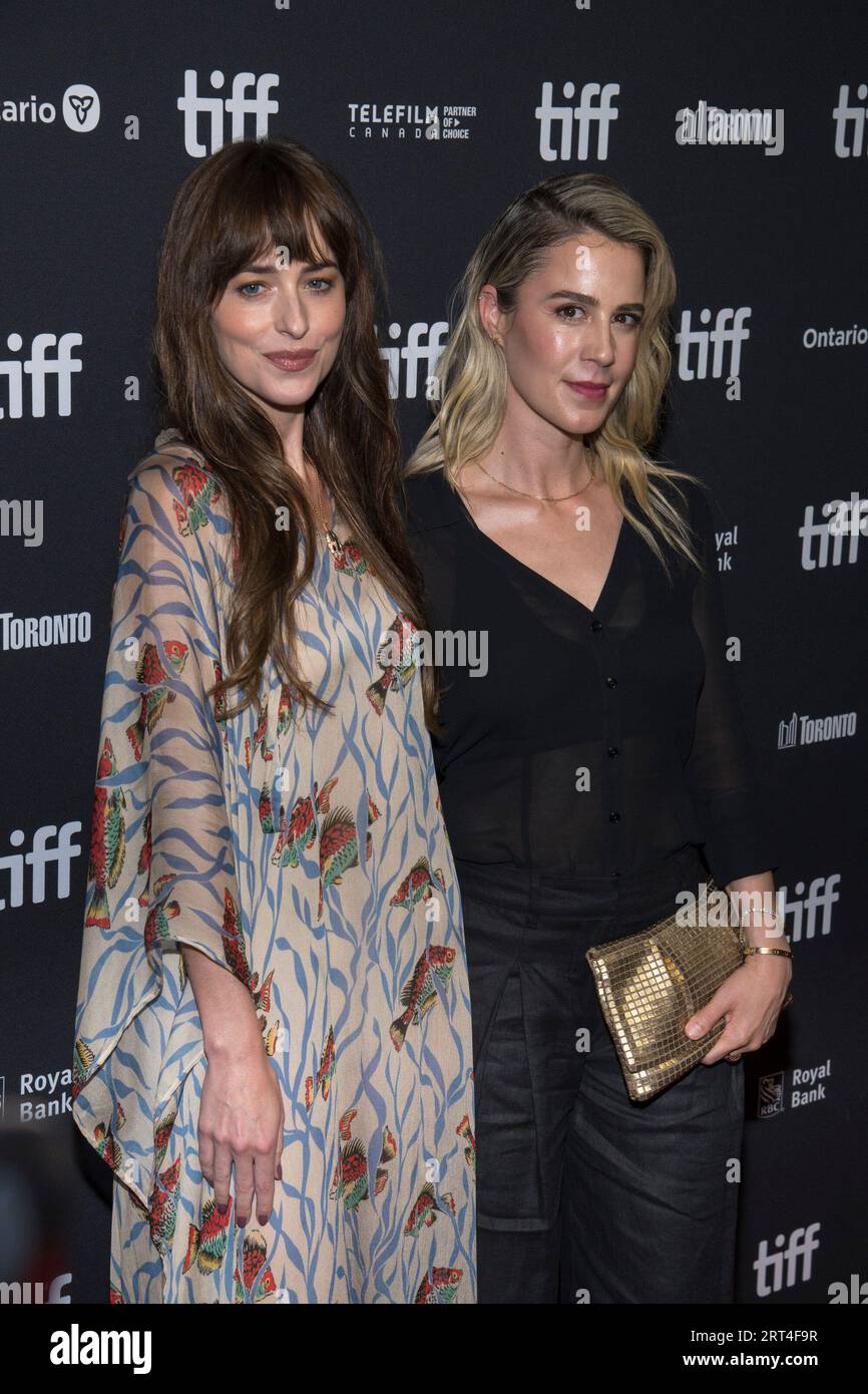 Toronto, Canada. 10th Sep, 2023. Dakota Johnson (L) and Christy Hall (R ...