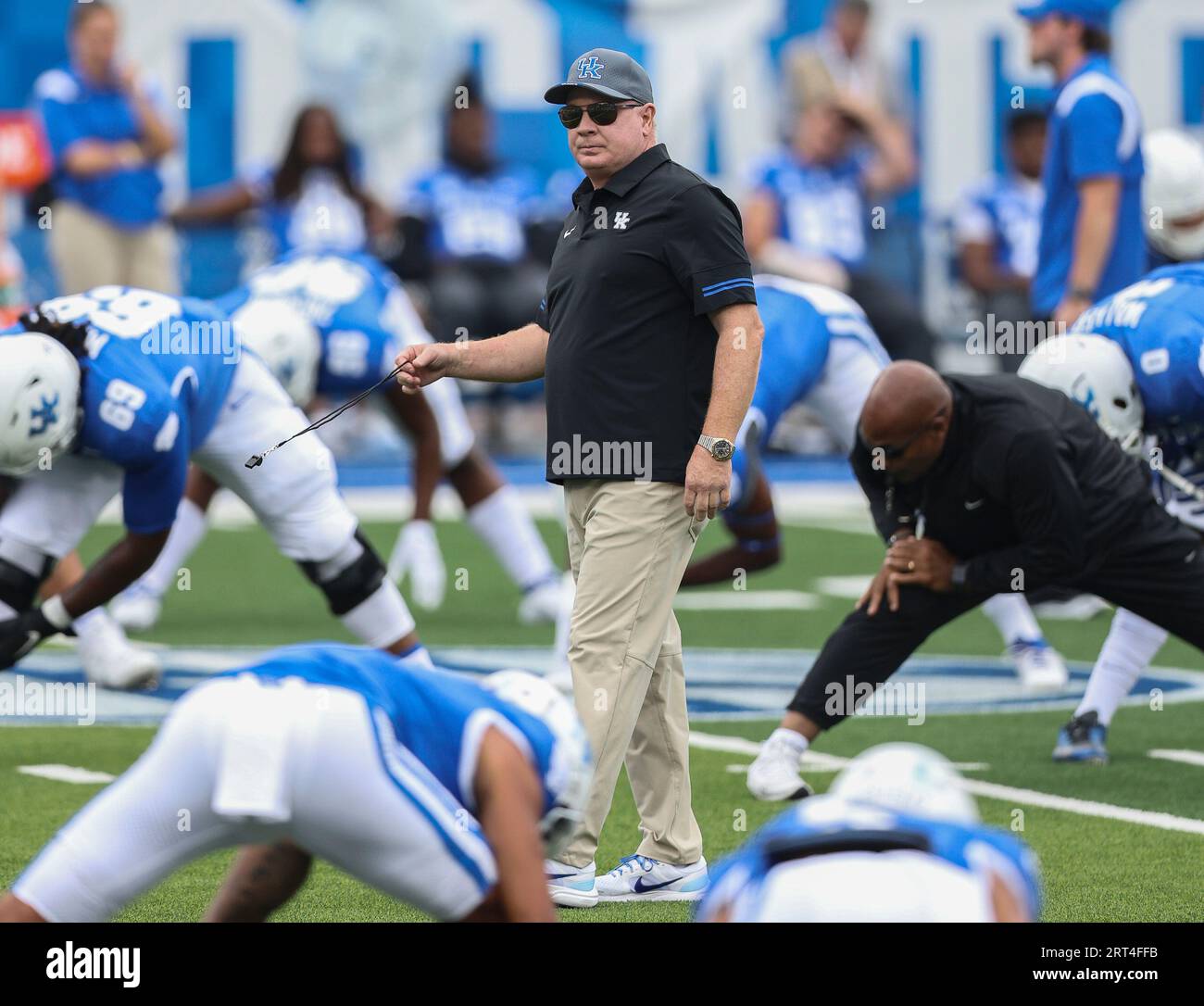 September 9, 2023: Kentucky head coach Mark Stoops observes the ...