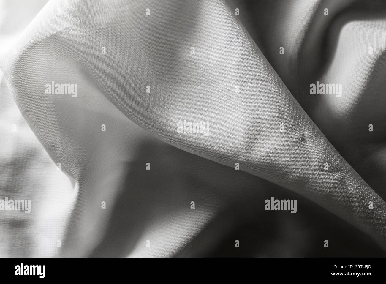 Wave texture white fabric with shadows, dark, close up Stock Photo - Alamy