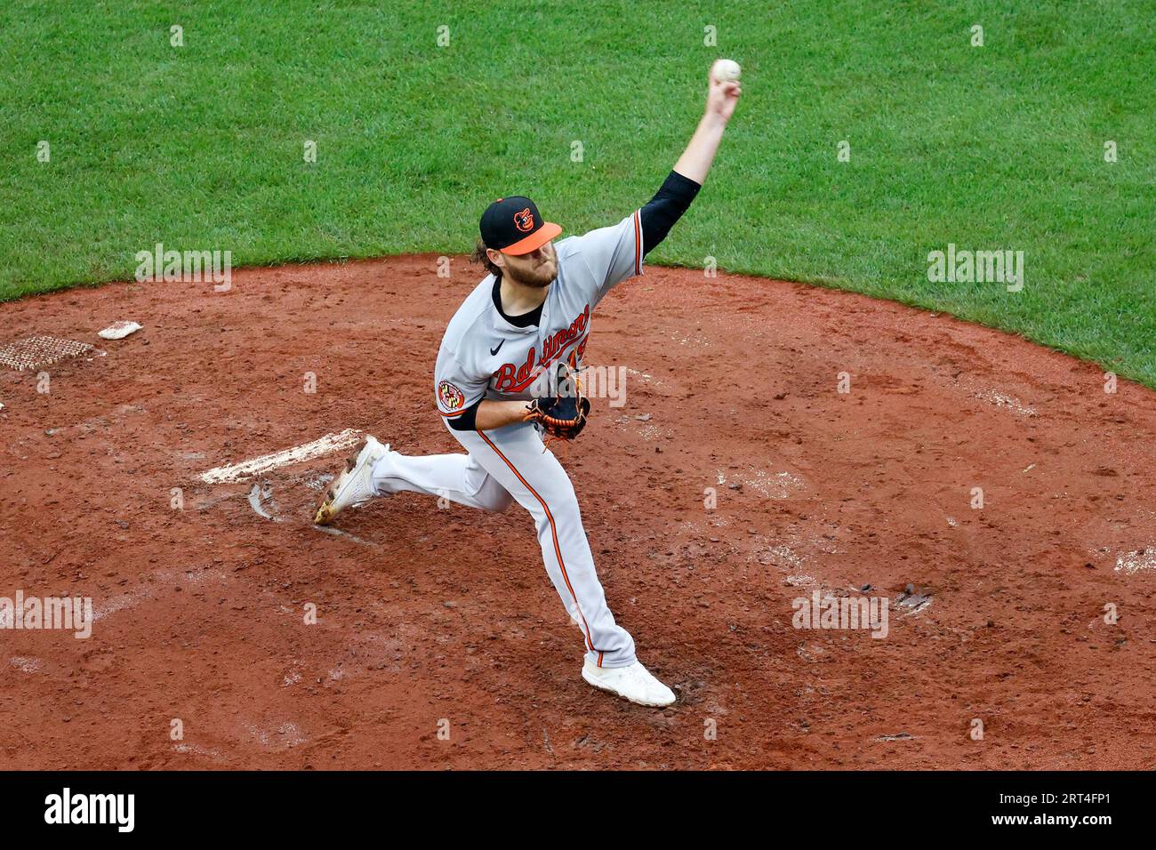 Baltimore Orioles pitcher Cole Irvin delivers during the sixth inning ...