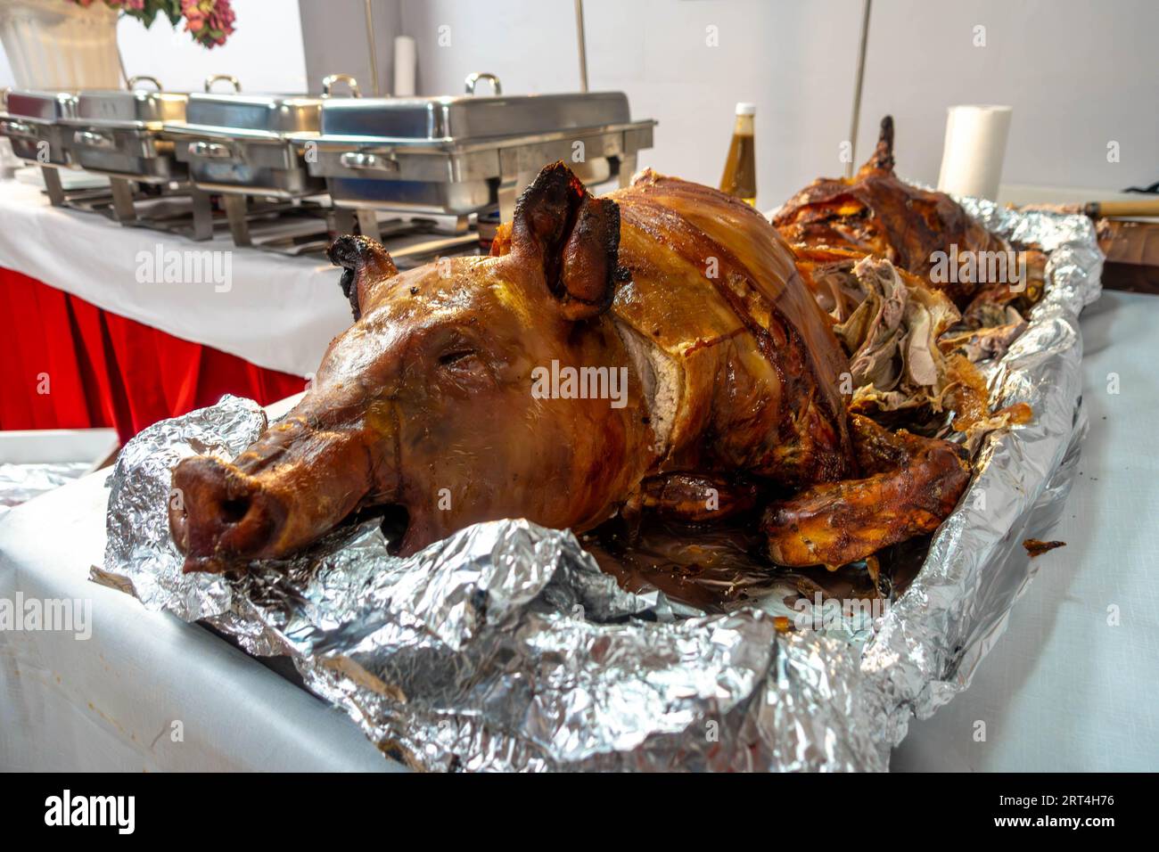 A hog roast pig or lechon is traditionally severed at Filipino ...
