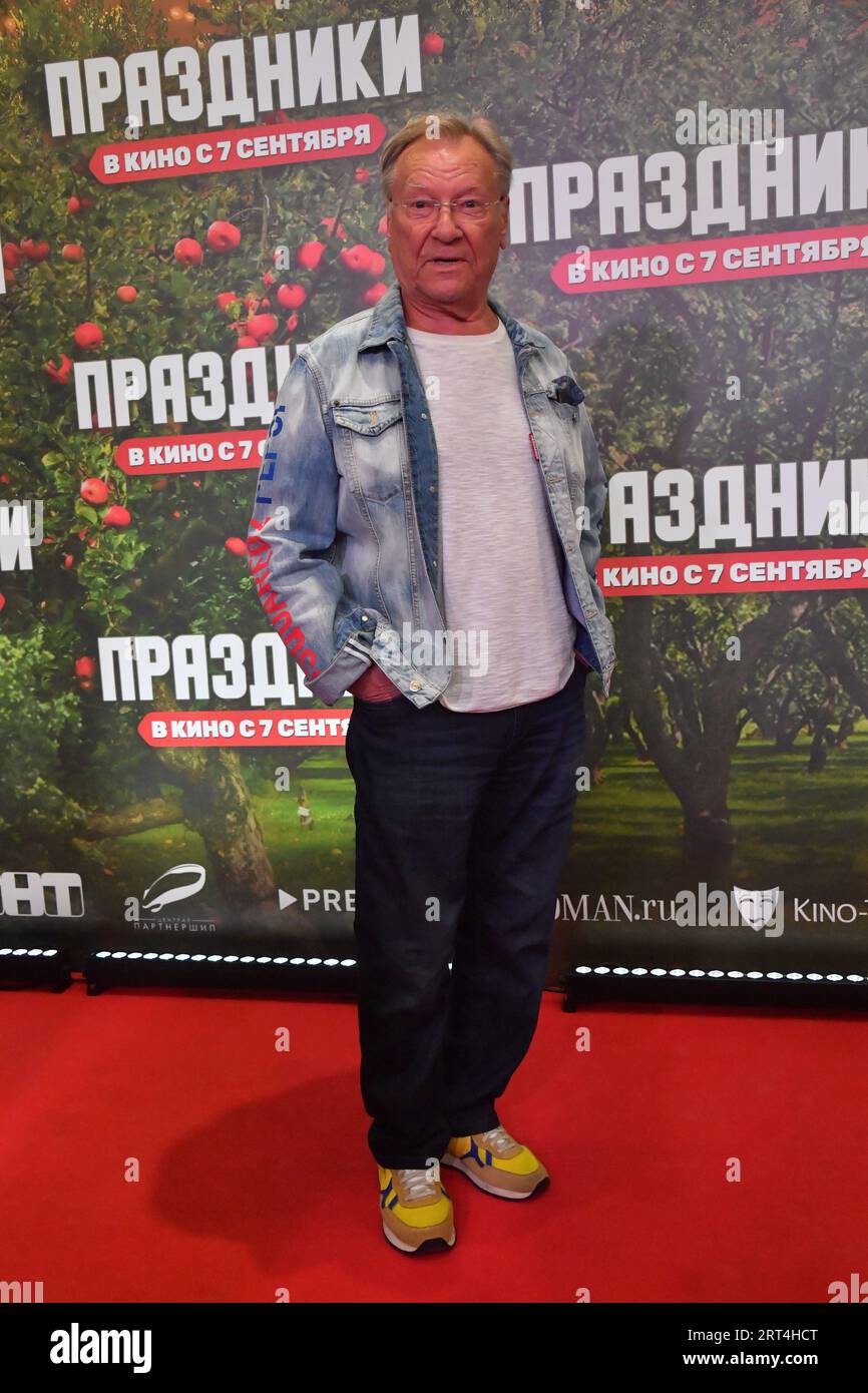 Moscow. Actor Sergei Shakurov at the premiere of the comedy `Holidays ...