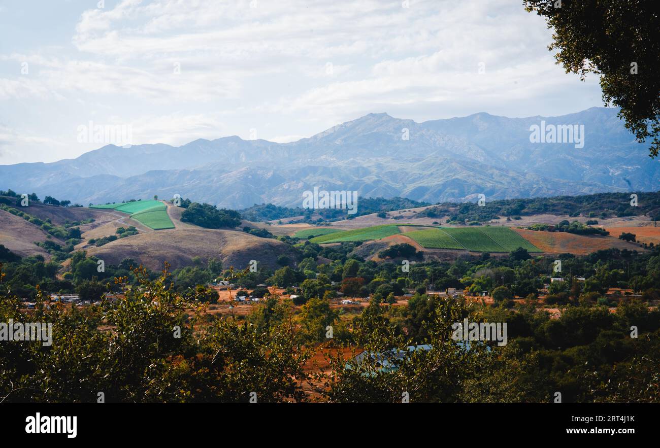 Ojai Valley overlooking the Ventura River Stock Photo - Alamy