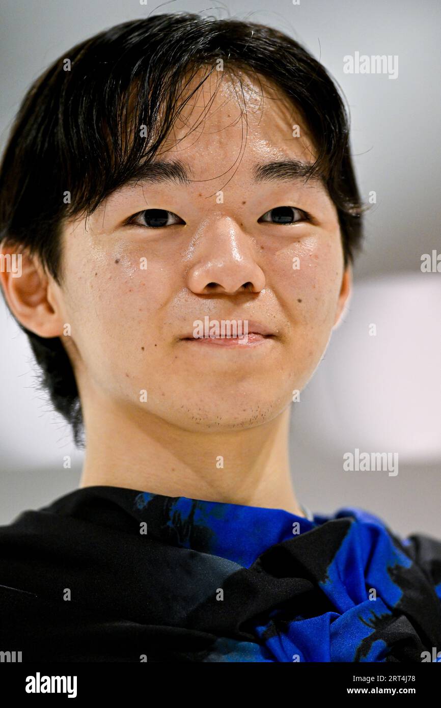 Men Awards, Yuma KAGIYAMA (JPN) first place, during Victory Ceremony at ...