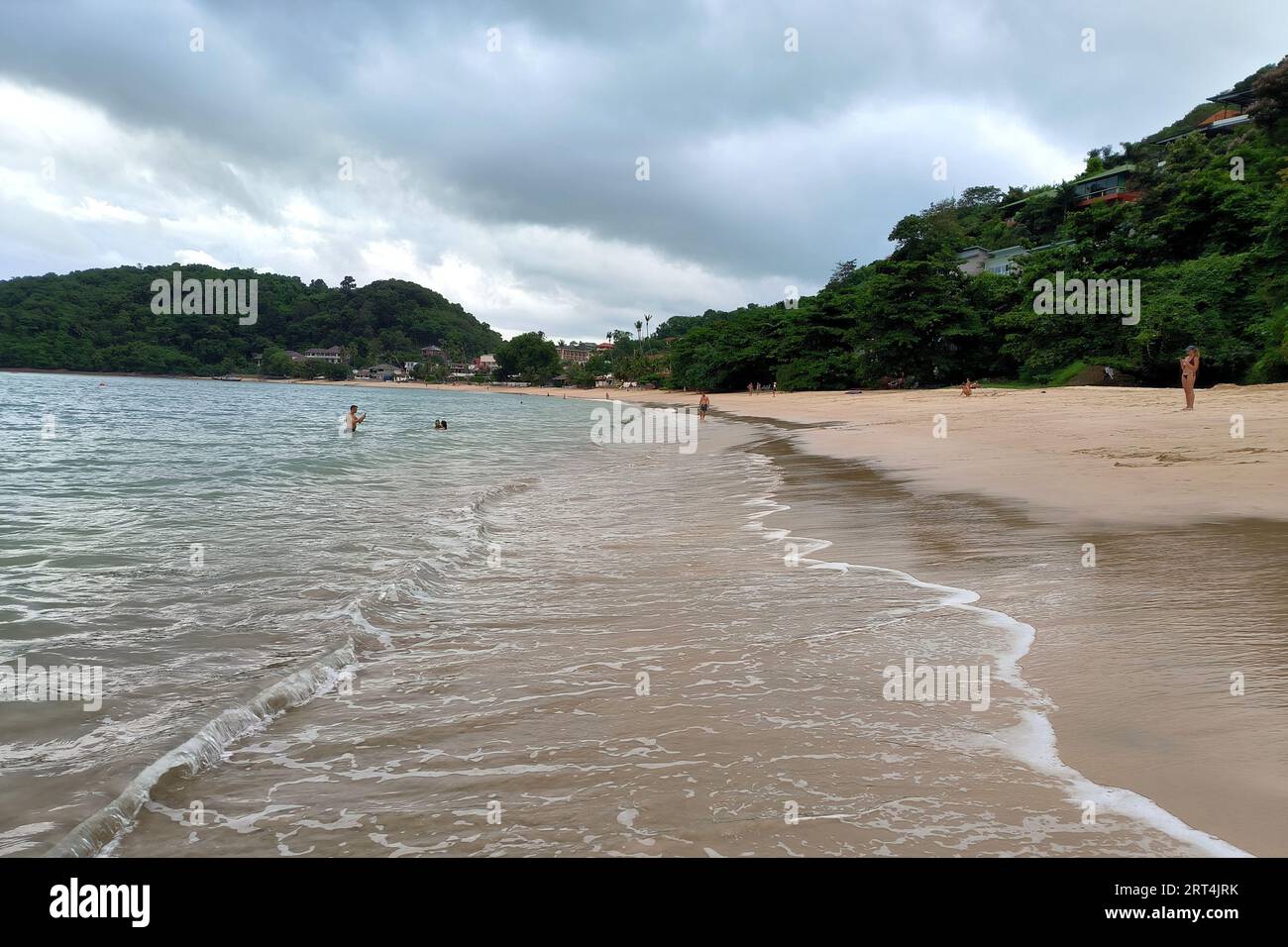 Thailand. Phuket. Thailand. Phuket. Cape Panwa, Ao Yong Long beach area. The situation in ...