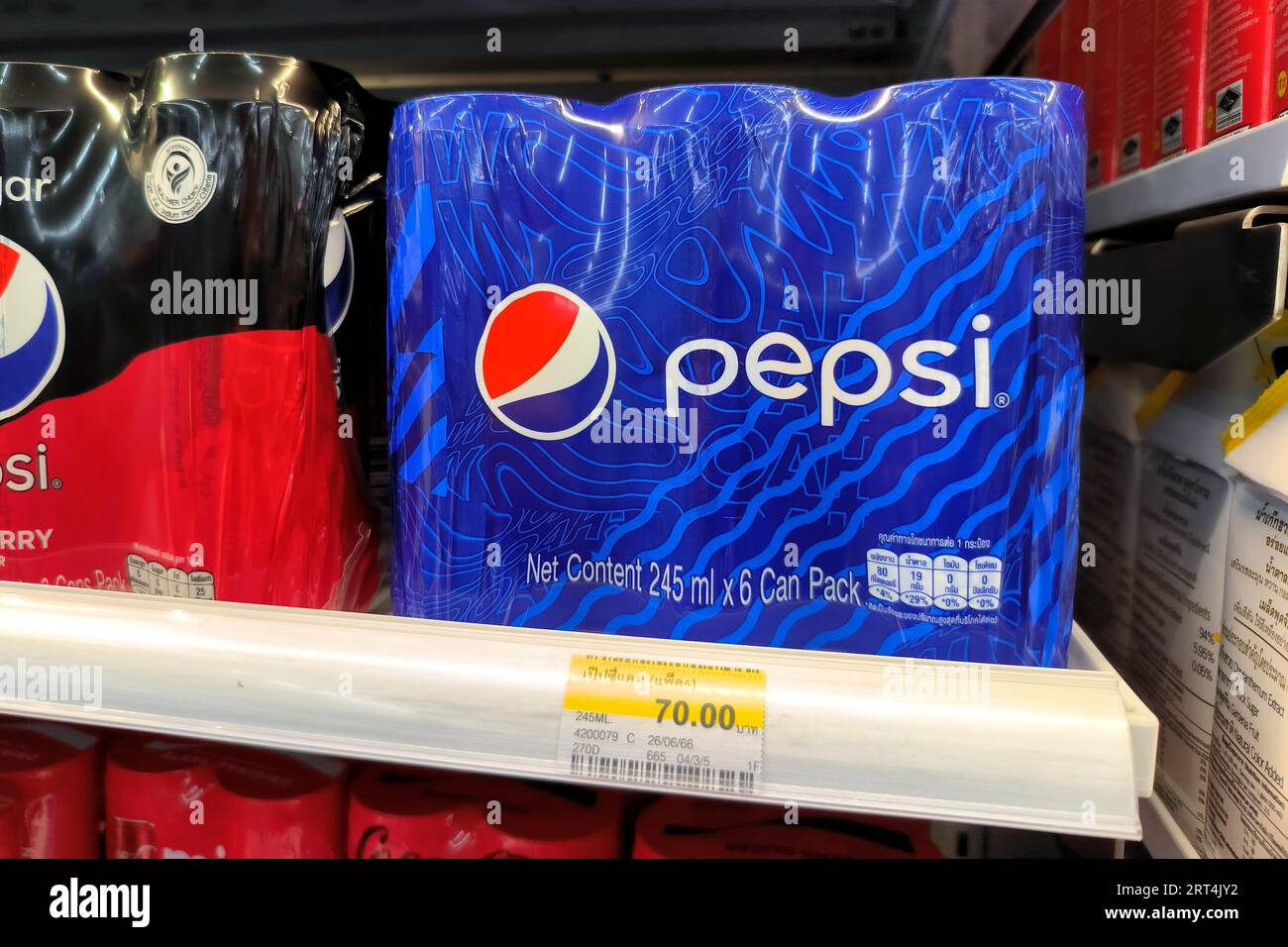 Thailand. Phuket. Seven Eleven grocery store, Knows as 7 Eleven. Pepsi ...