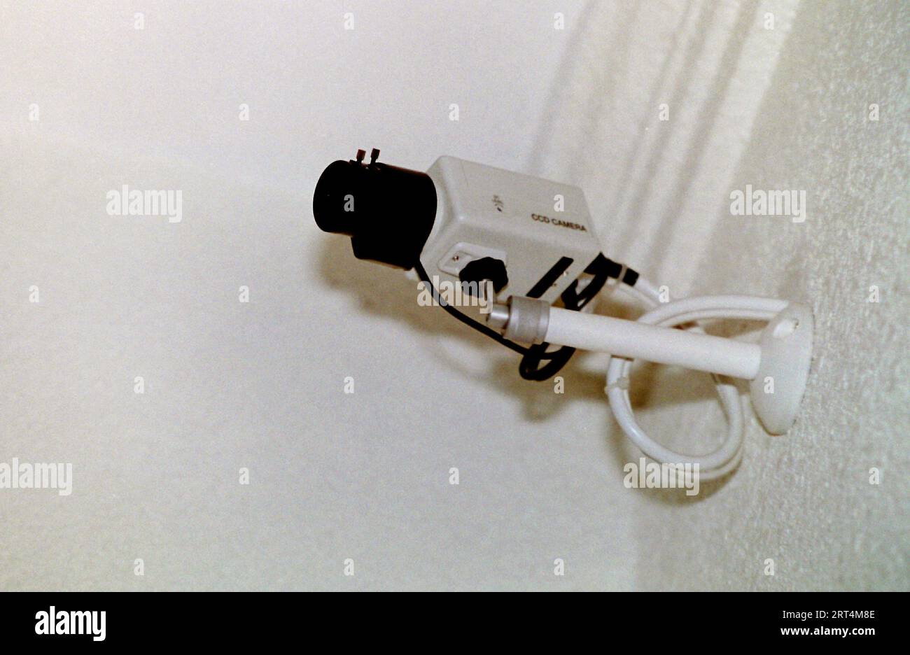 Surveillance camera in the corridor of the Riga secondary school Stock ...