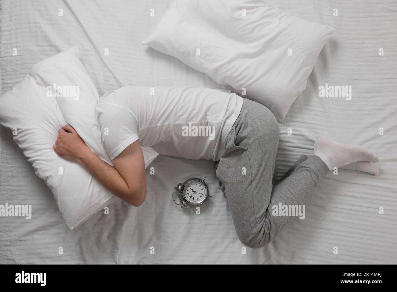 Clock view from bed hi-res stock photography and images - Alamy