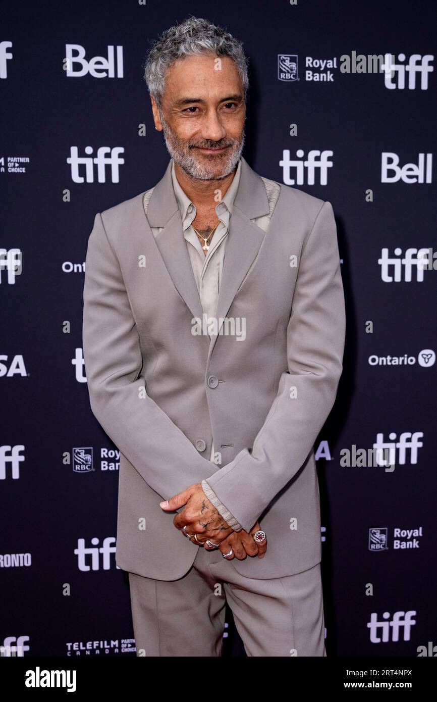 Director Taika Waititi attends the premiere of "Next Goal Wins" at the ...