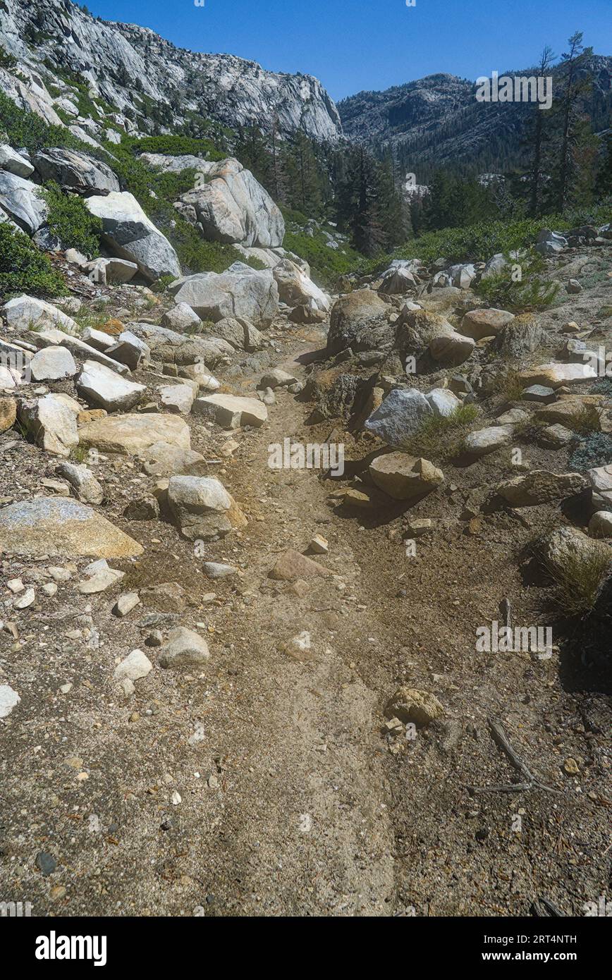 Hiking trail in Emigrant wilderness Stock Photo - Alamy