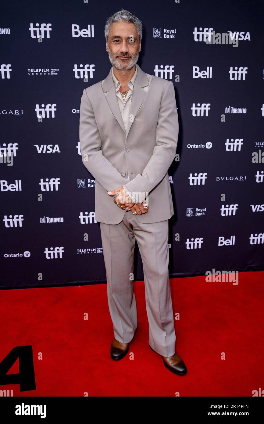 Director Taika Waititi attends the premiere of "Next Goal Wins" at the ...