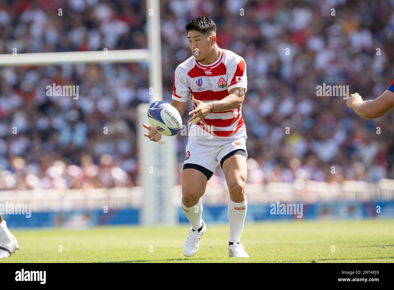 Japan's Rikiya Matsuda during the 2023 Rugby World Cup Pool D match between Japan and Chile at ...