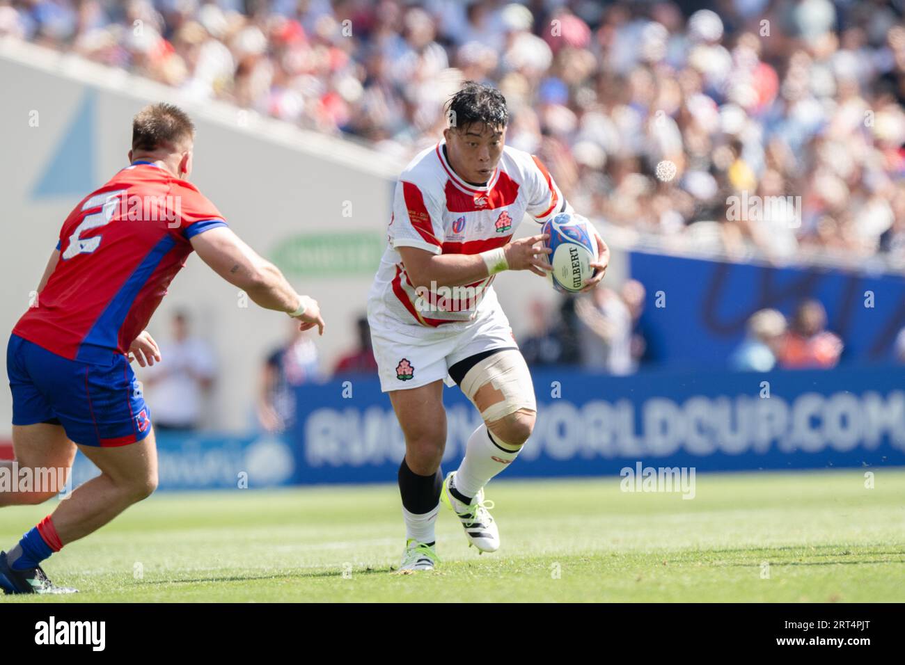 Japan's Atsushi Sakate during the 2023 Rugby World Cup Pool D match ...