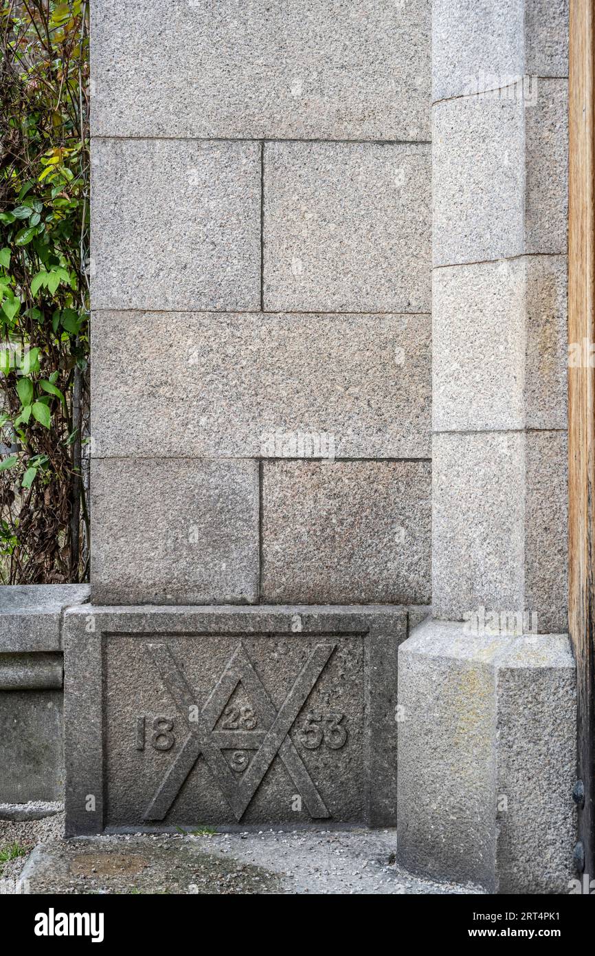 foundation stone at Balmoral Castle Stock Photo - Alamy