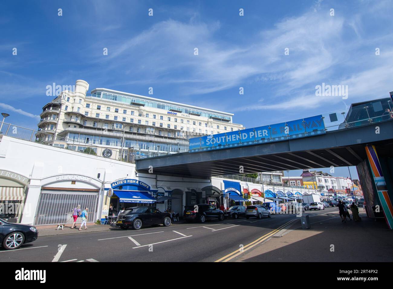 Southend, UK, 10th September 2023, On the beach at the end of the ...