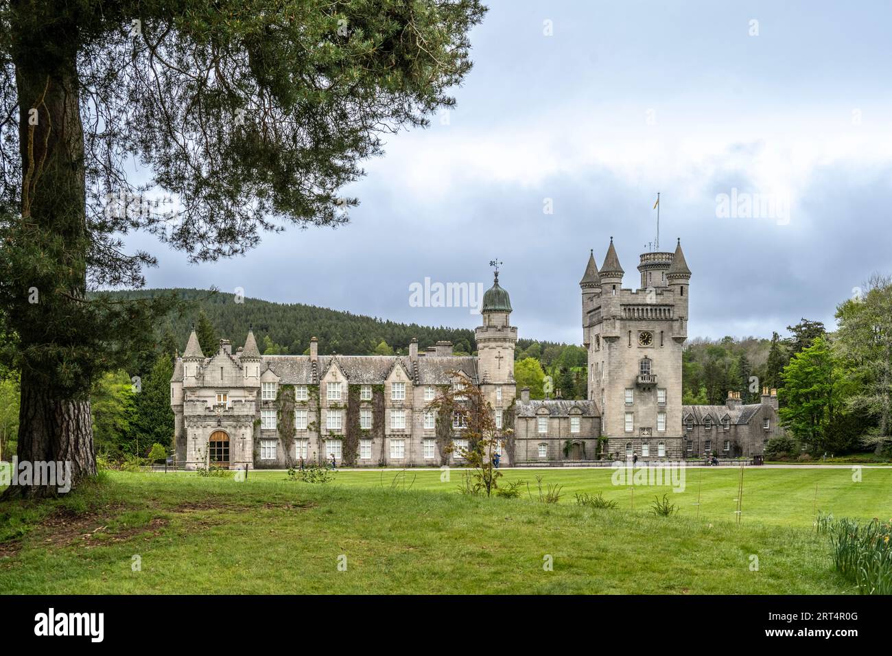 south lawn view of Balmoral Castle Stock Photo - Alamy