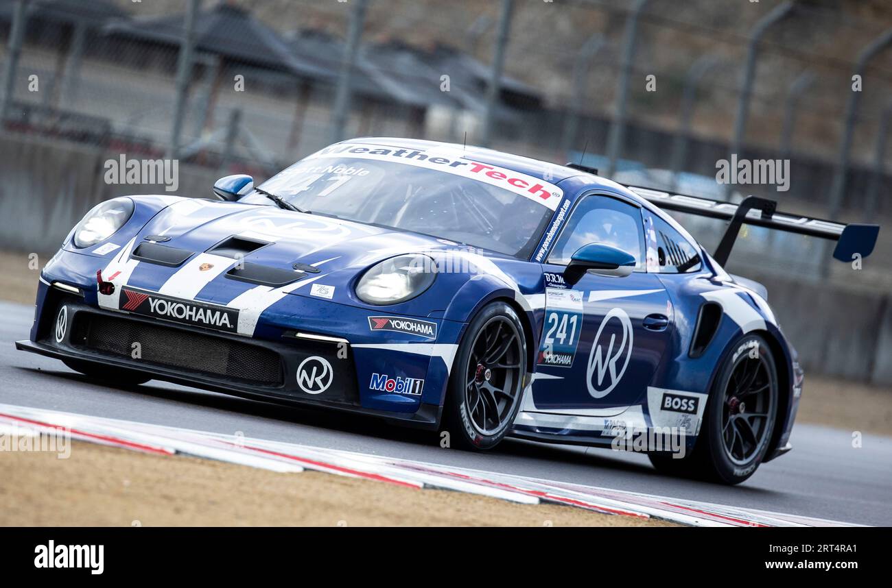 September 09 2023 Monterey, CA, U.S.A. Driver Scott Noble going into ...