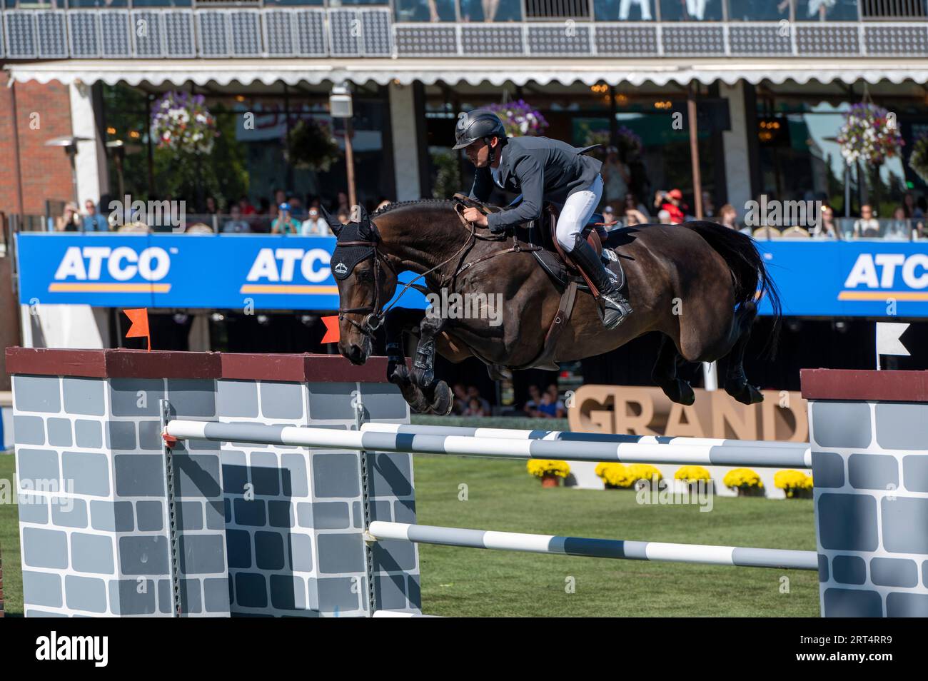 Calgary, Alberta, Canada, 10 September 2023. Bertram Allen (IRE) riding ...