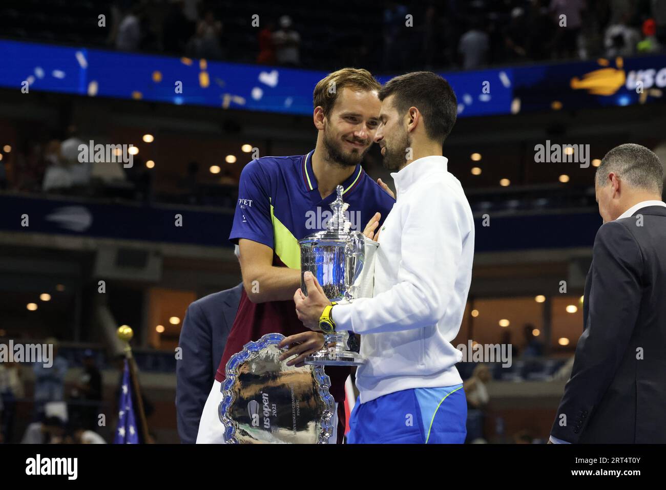 Novak djokovic career novak djokovic us open trophy hi-res stock photography and images - Alamy