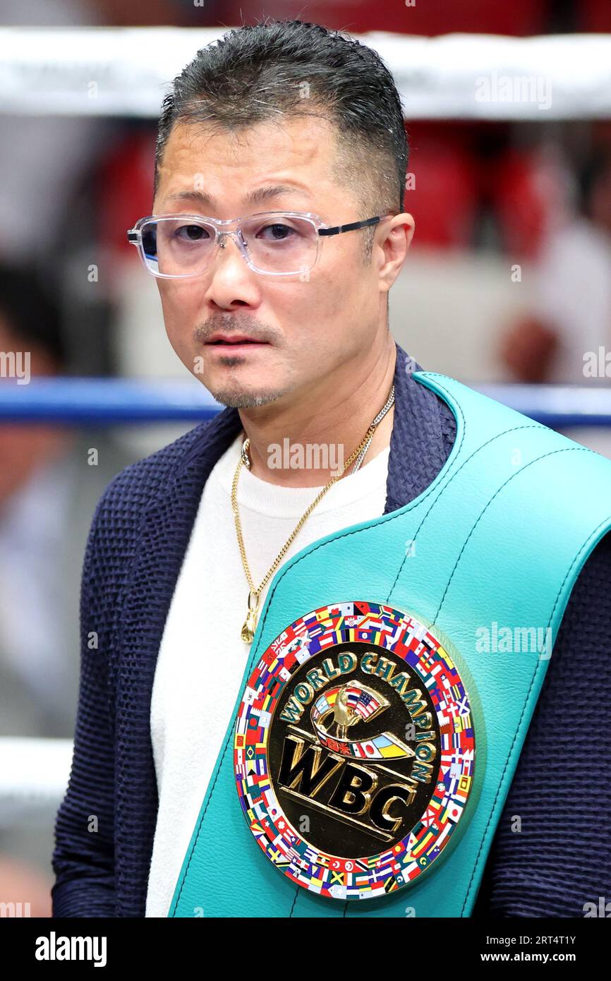 Tokyo, Japan. 30th Aug, 2023. Shingo Inoue Boxing : WBC and WBO super bantamweight champion Belt ...