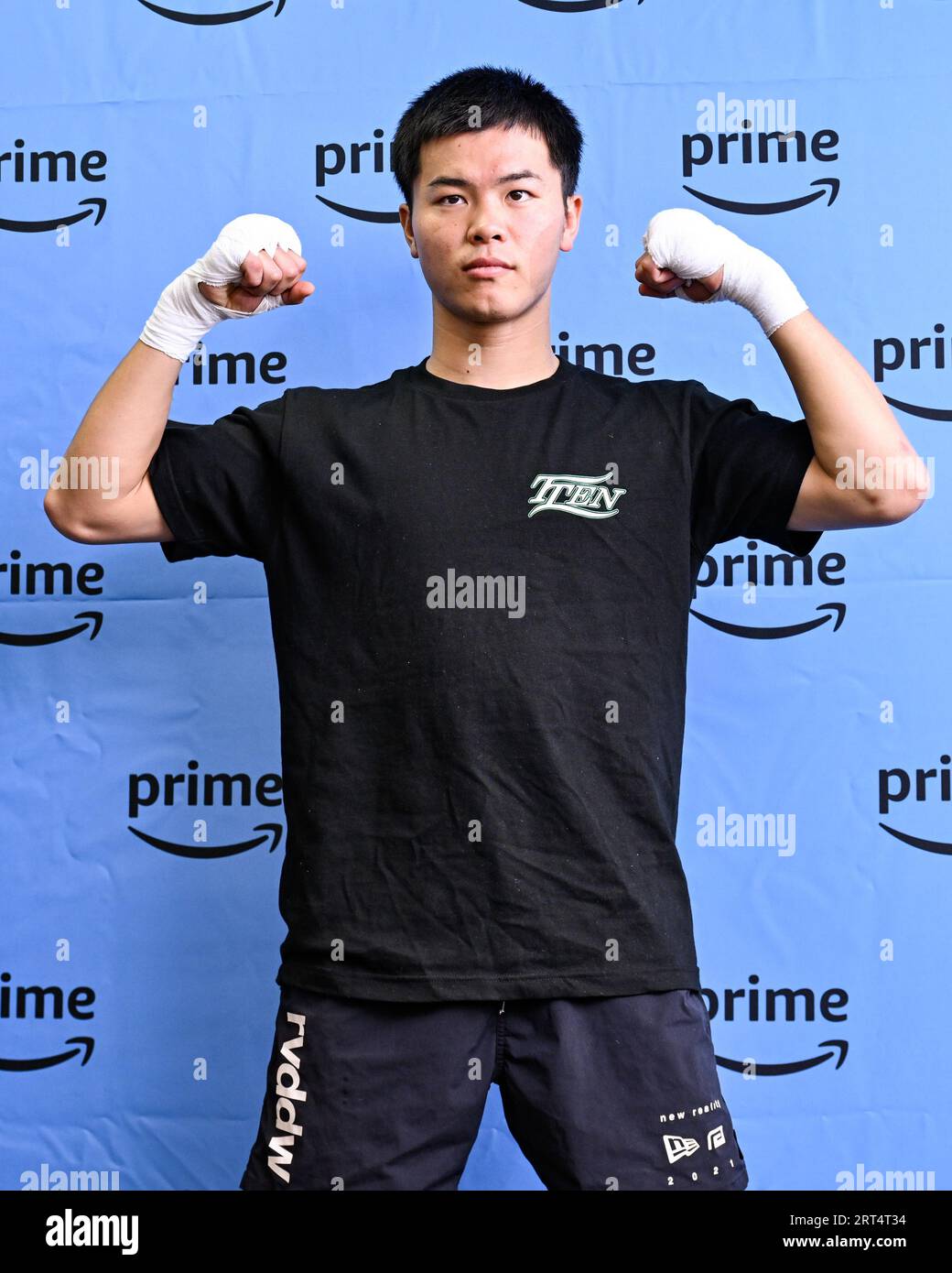 Tenshin Nasukawa of Japan poses for a photo session during a public ...