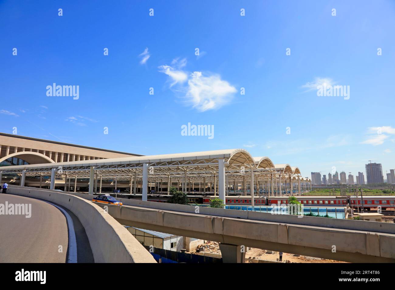 Railway station platform ceiling Stock Photo - Alamy