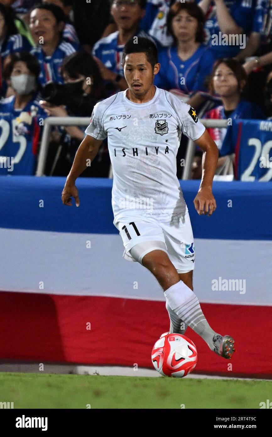 NHK Spring Mitsuzawa Football Stadium, Kanagawa, Japan. 10th Sep, 2023. Ryota Aoki (Consadole ...