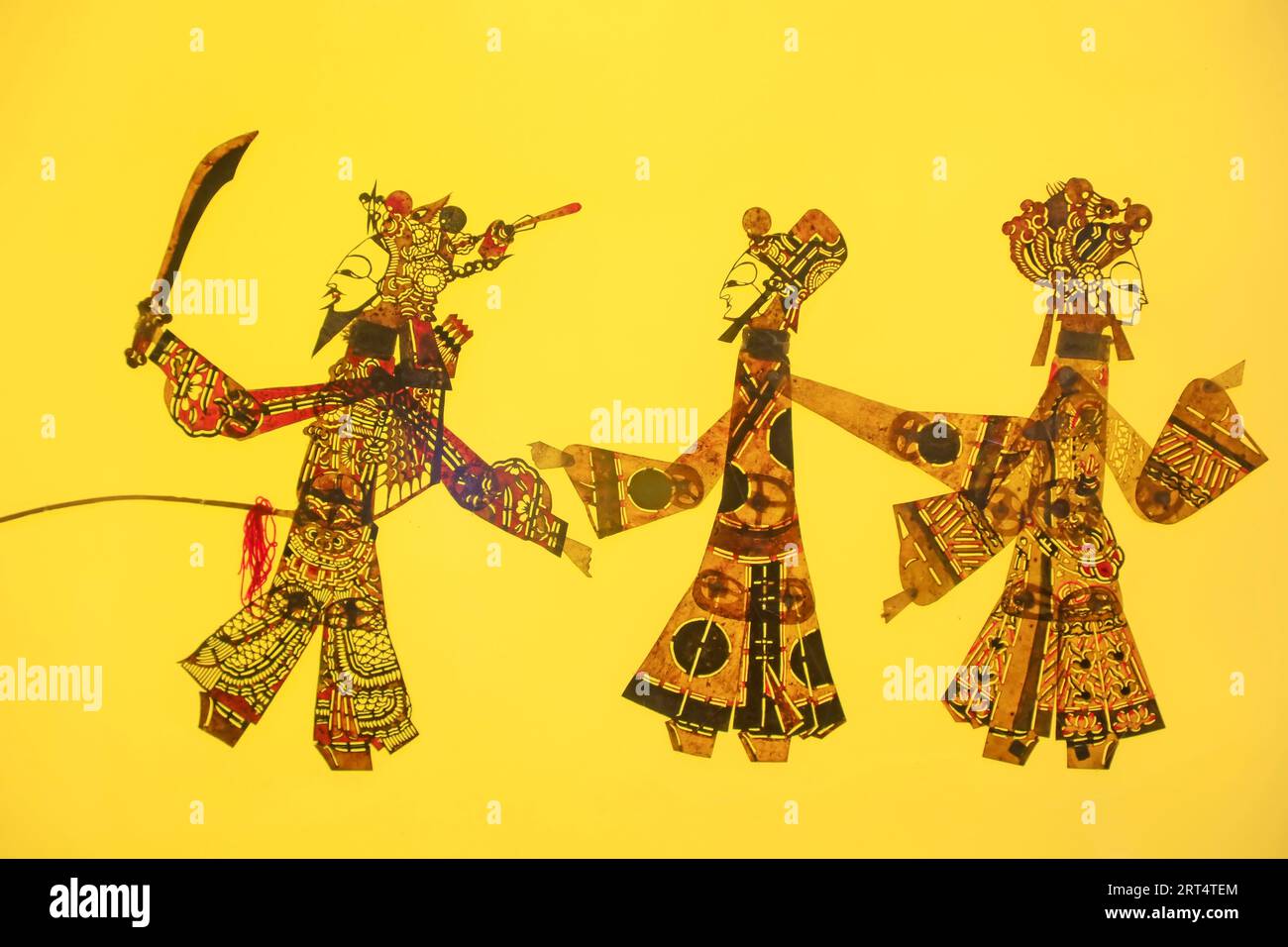 Chinese shadow puppets prop Stock Photo - Alamy
