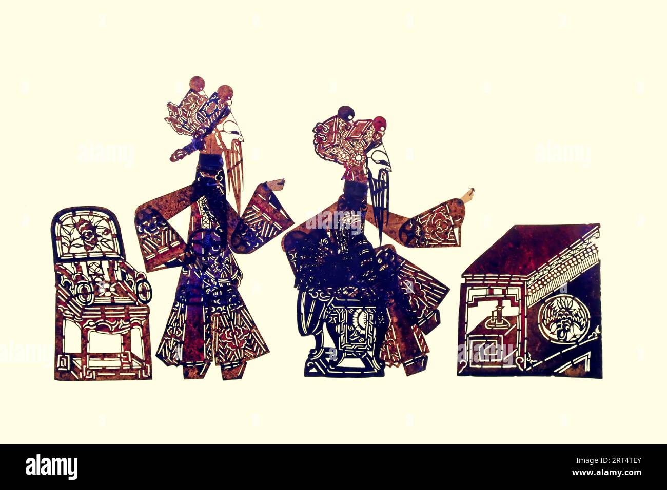 Chinese shadow puppets prop Stock Photo - Alamy