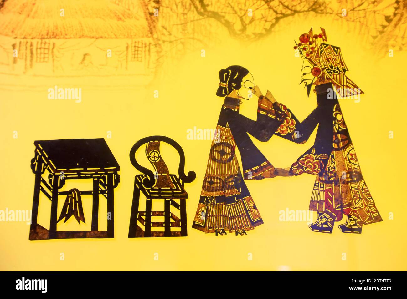 Chinese shadow puppets prop Stock Photo - Alamy