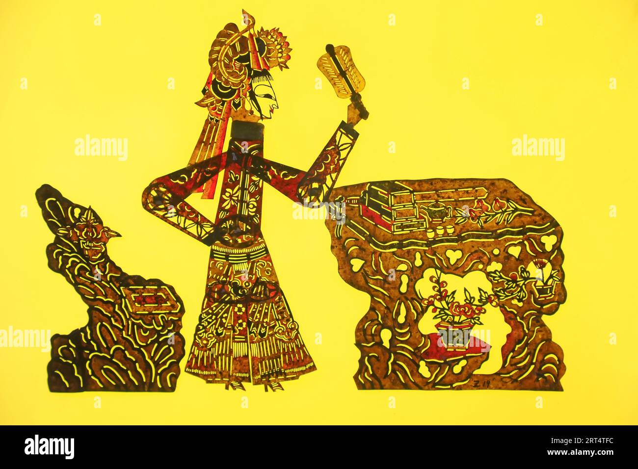 Chinese shadow puppets prop Stock Photo - Alamy