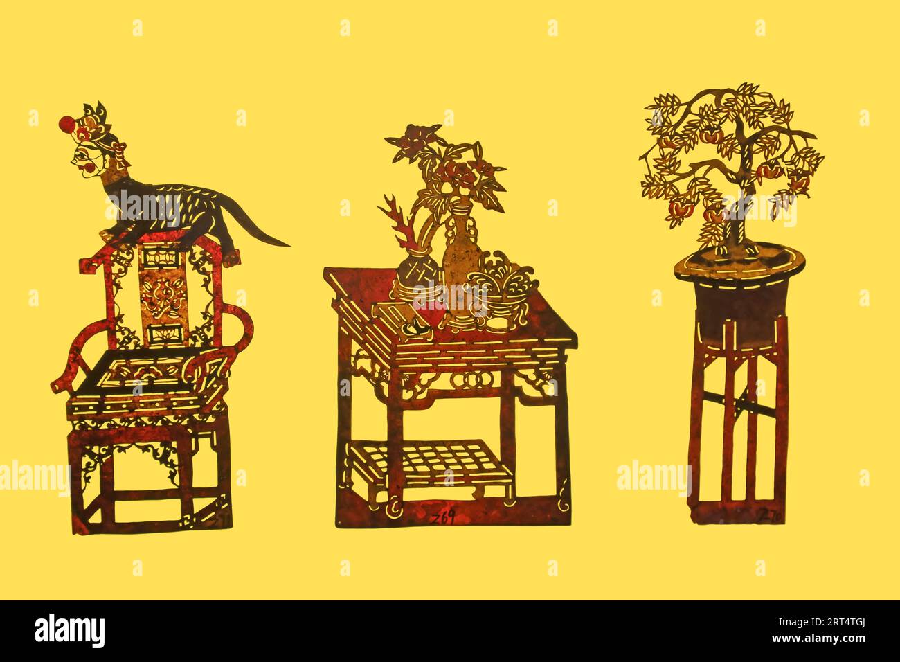 Chinese shadow puppets prop Stock Photo - Alamy
