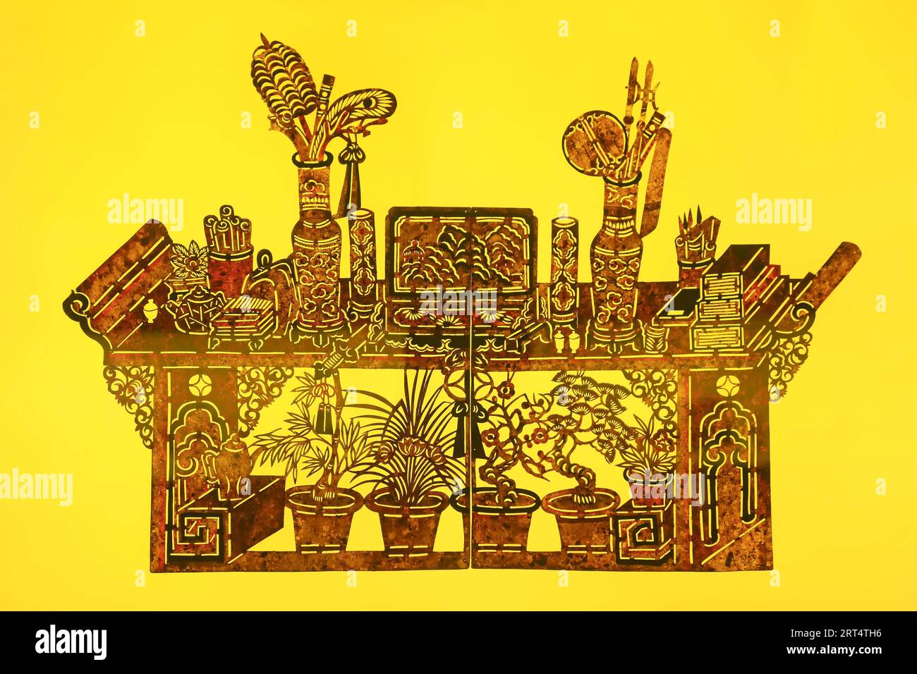 Chinese shadow puppets prop Stock Photo - Alamy