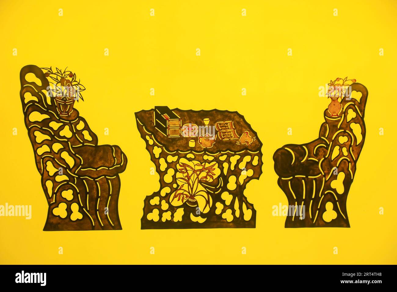 Chinese shadow puppets prop Stock Photo - Alamy