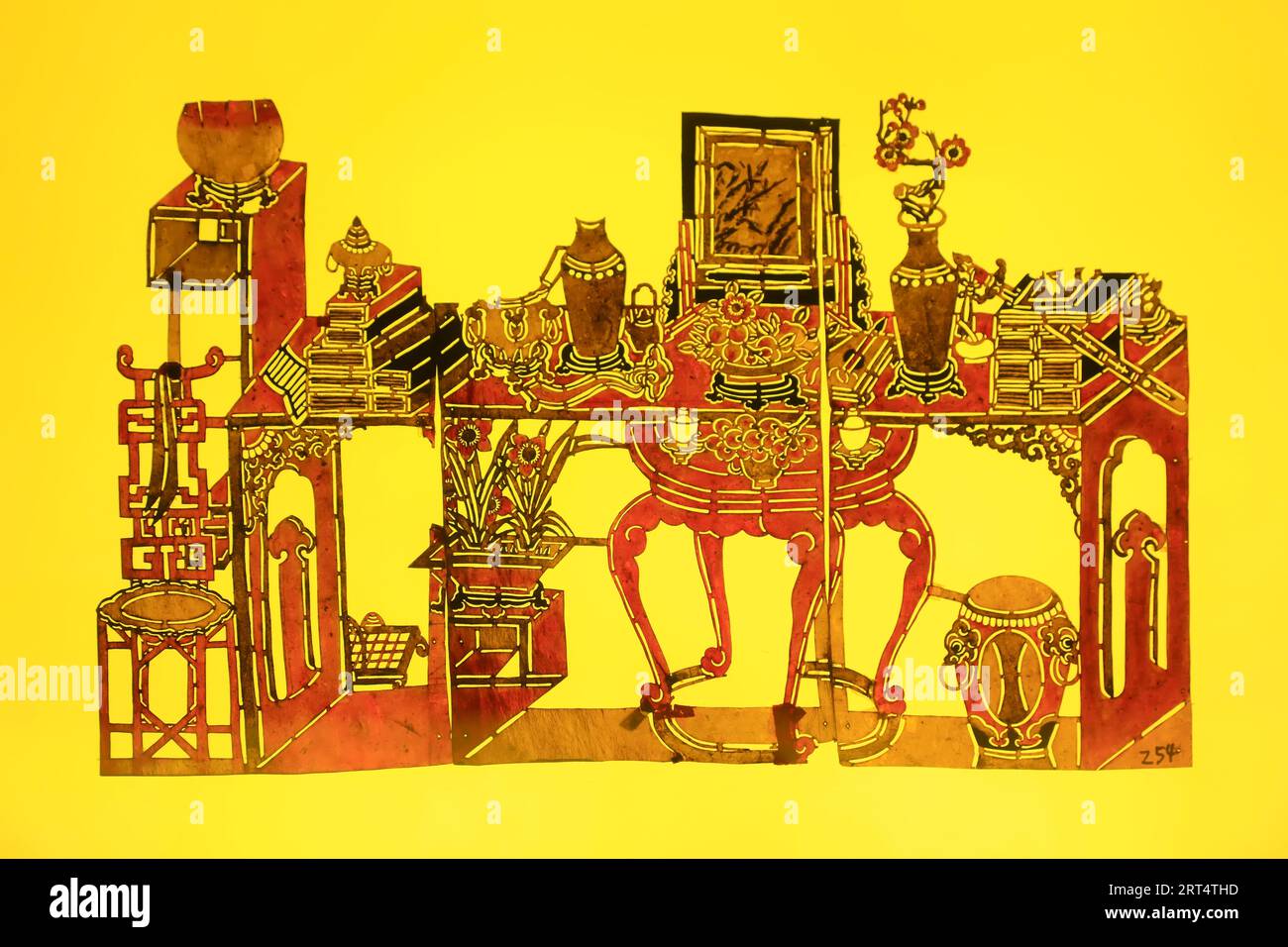 Chinese shadow puppets prop Stock Photo - Alamy