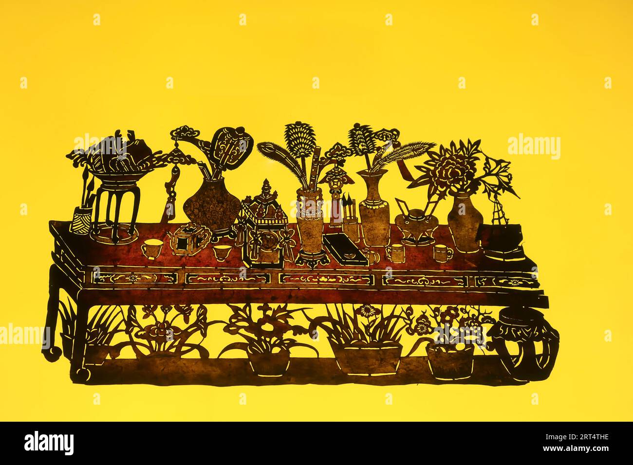 Chinese shadow puppets prop Stock Photo - Alamy