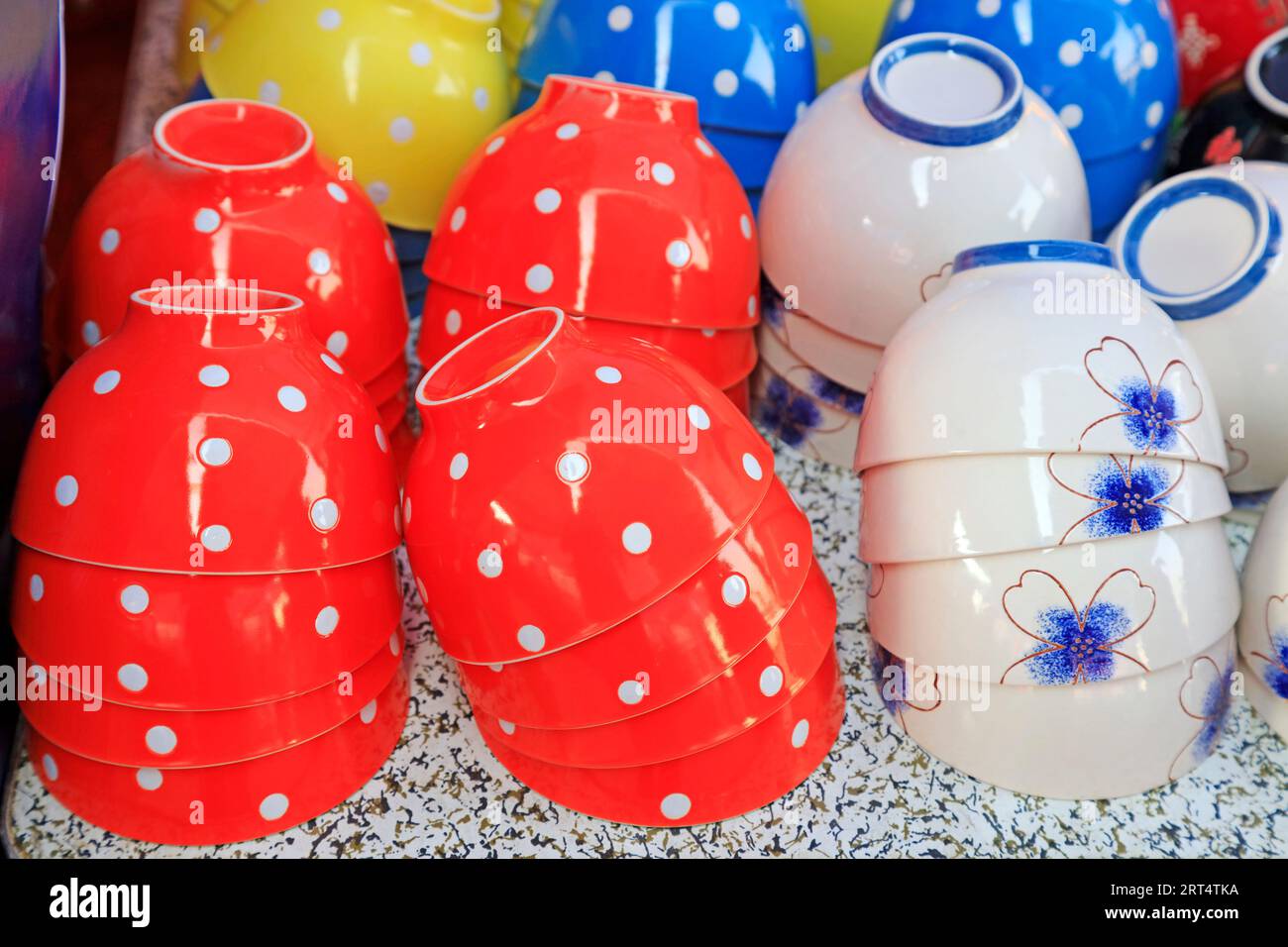 Color bowls stacked together Stock Photo - Alamy